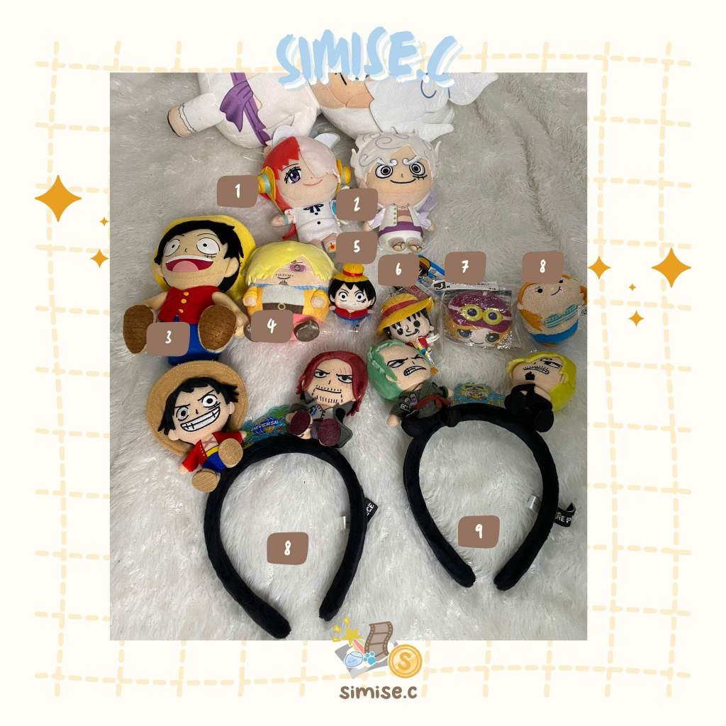 Jual One Piece Plush Doll Keychain / Boneka OP - Zoro, Nami, Ace, Luffy ...