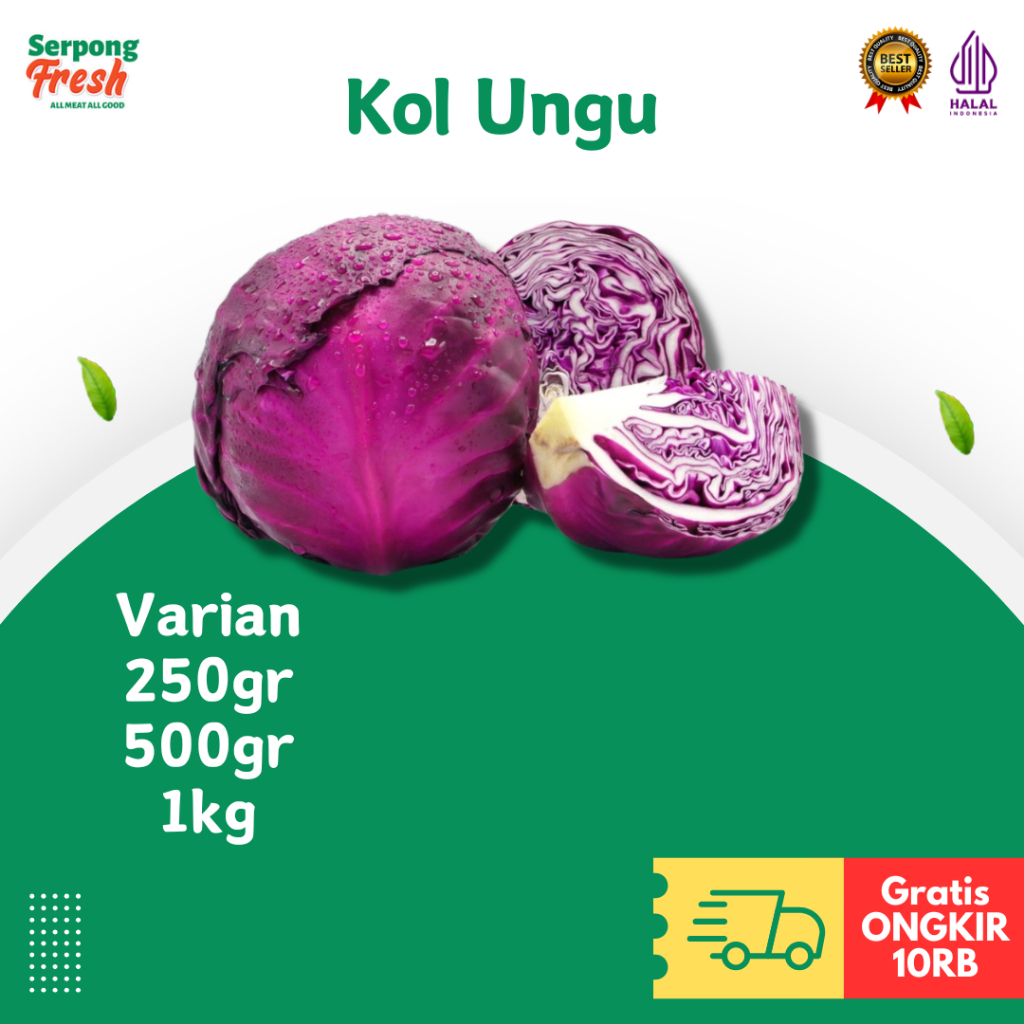 Jual Kol Ungu Sayur Kubis 250gr 500gr 1kg Sayuran Segar Fresh | Shopee ...