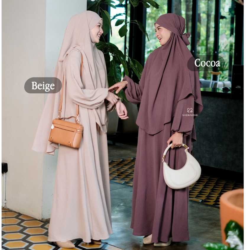 Jual Sheika Hijab - [PO-7 Hari] Abaya Noura (Abaya Haji Umroh Syari Wanita Dress Gamis Polos ...