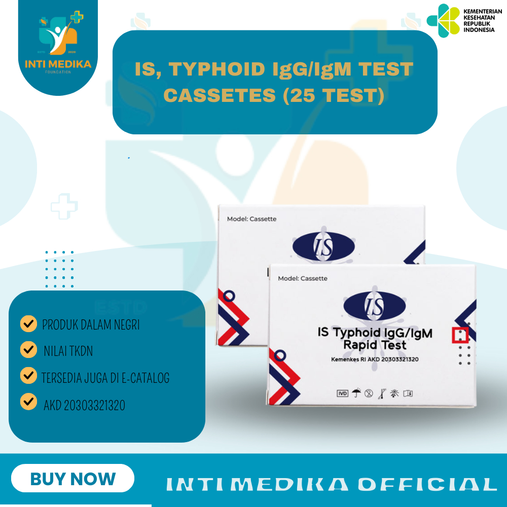 Jual IS Typhoid IgG/IgM Test Cassette (25 Test) | Shopee Indonesia
