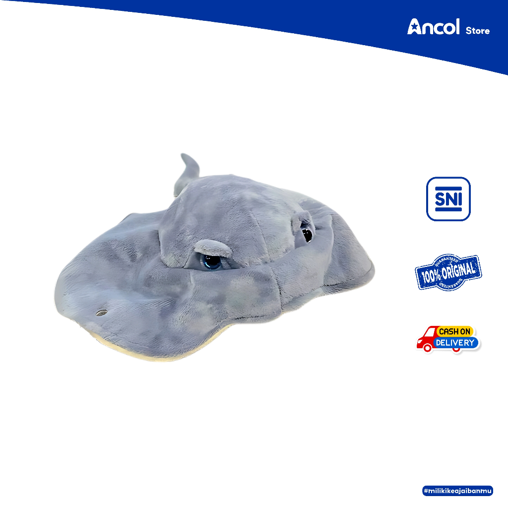 Jual ANCOL BONEKA KARAKTER PARI GREY | Stingray Grey SWA AGP | Official ...