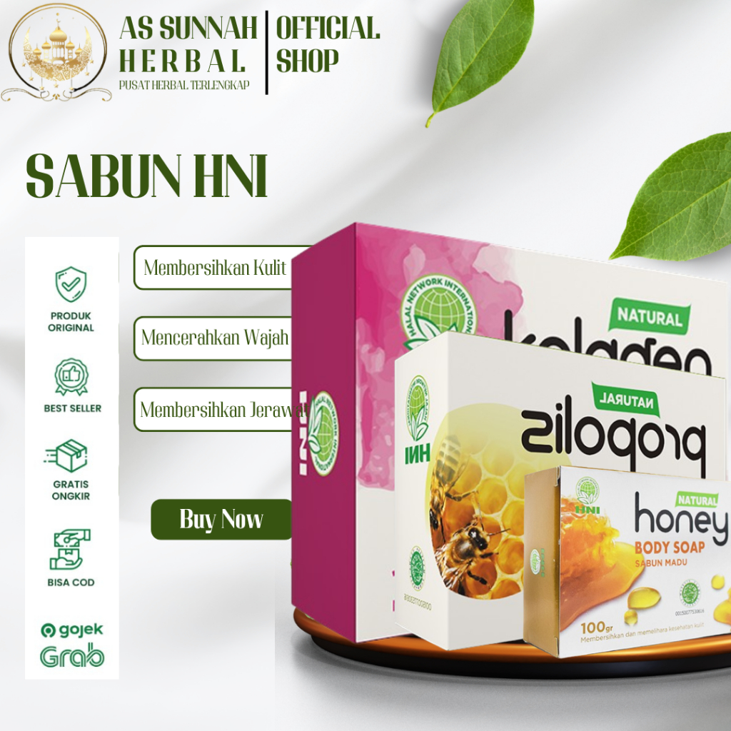 Jual Sabun Kolagen HNI HPAI 100 gr Mencerahkan Kulit Wajah Normal kulit ...