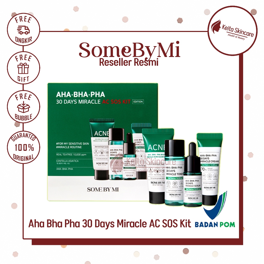Jual SOME BY MI Aha Bha Pha 30 Days Miracle AC SOS Kit | Shopee Indonesia