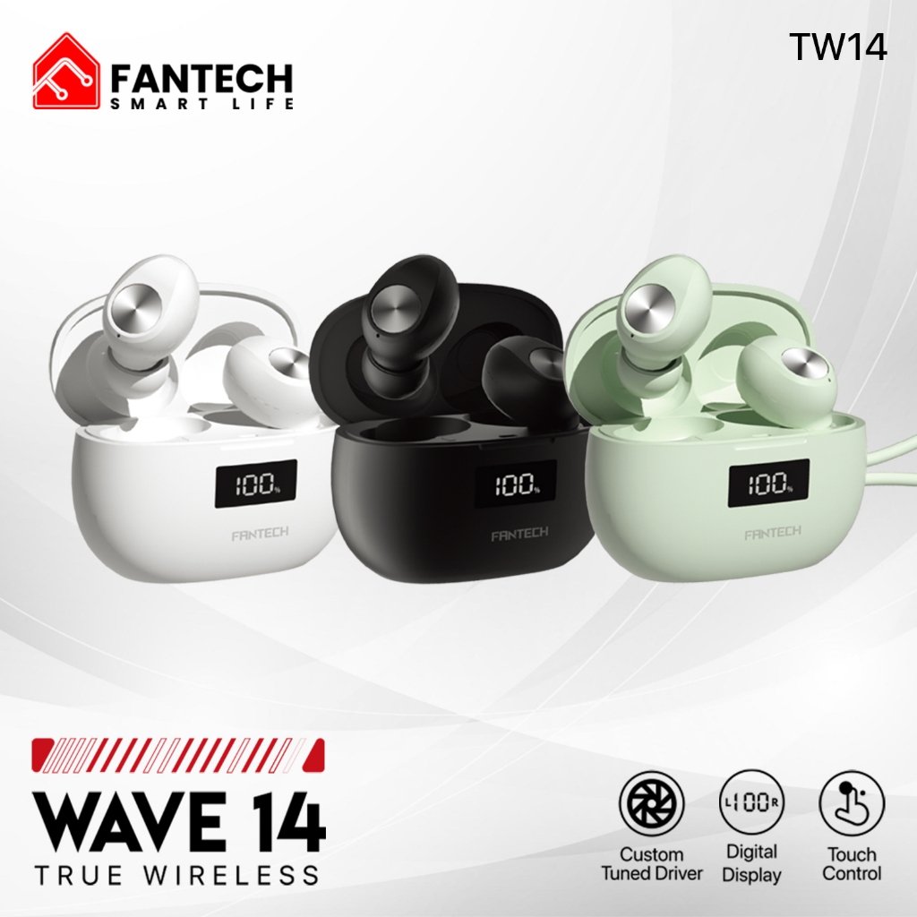 Jual FANTECH LIFE TWS TW14 Wave True Wireless Earphone Bluetooth 5.3 Earbuds | Shopee Indonesia