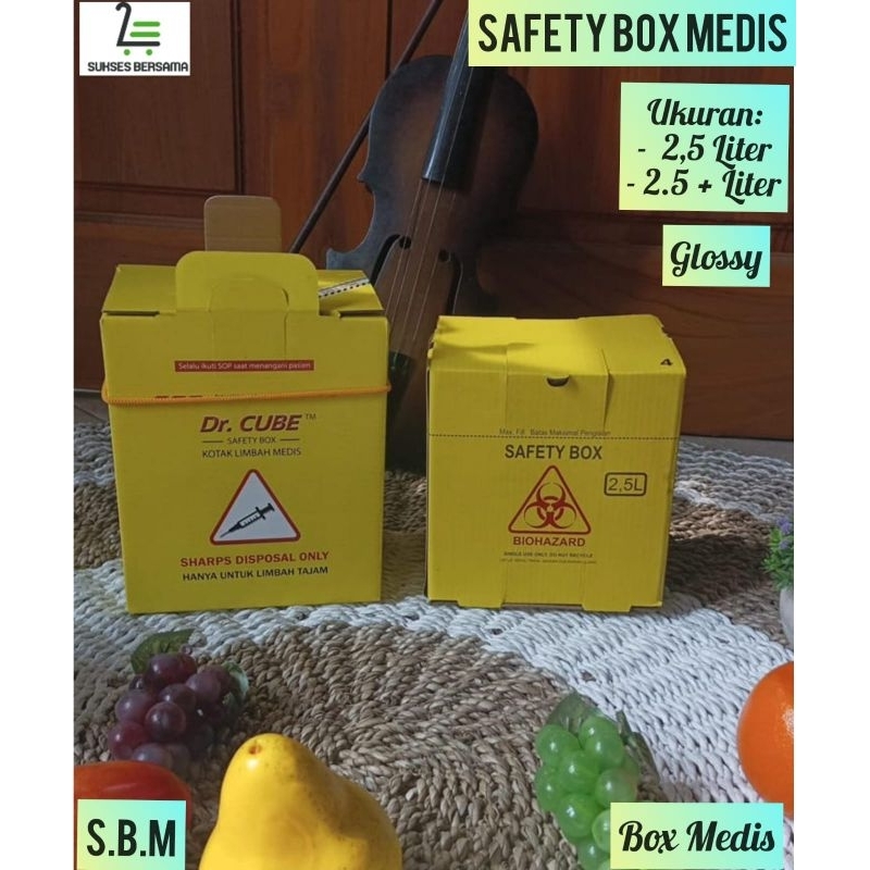 Jual Safety Box 2.5 Liter , 2,5 + Liter(Bahan E- Flute + Duplek Glossy ...