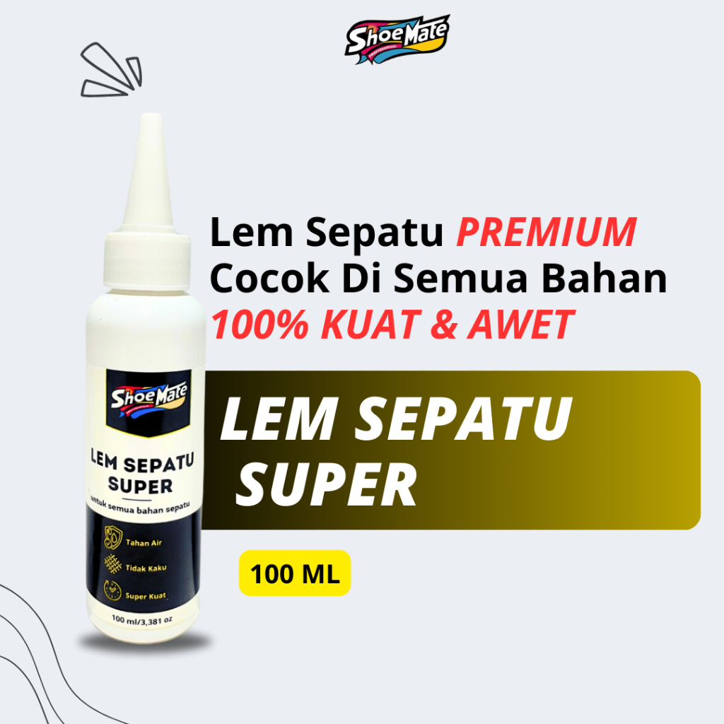 Jual ShoeMate - Lem Sepatu Super Bening Perekat Sepatu jebol Tahan ...