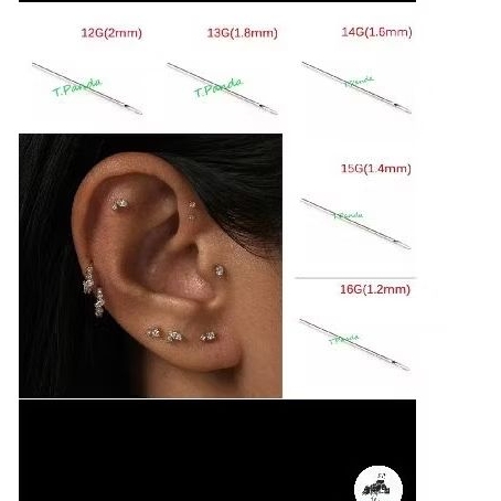 Jual alat tindik piercing (jarum steril & anting) | Shopee Indonesia