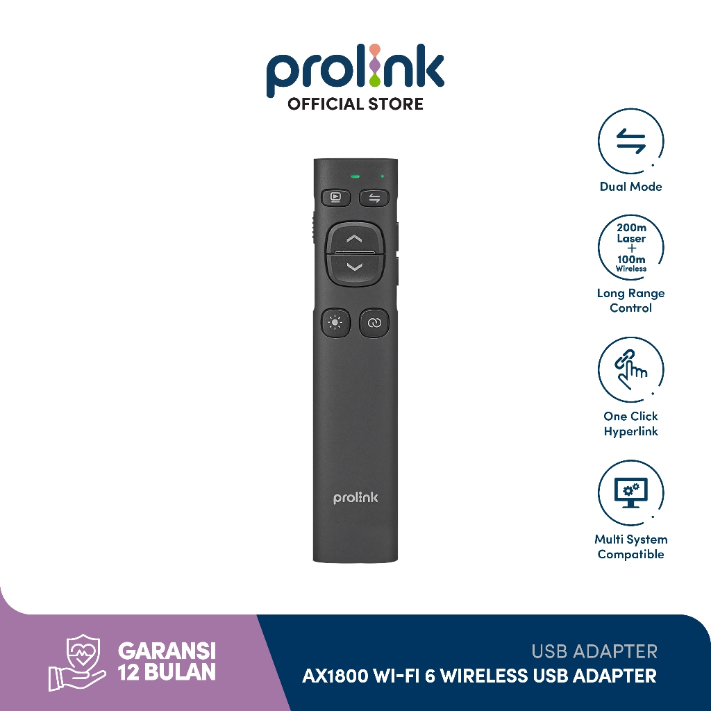 Jual Prolink Wireless Presenter Dual Mode Red Lazer Pointer l GP-3001R ...