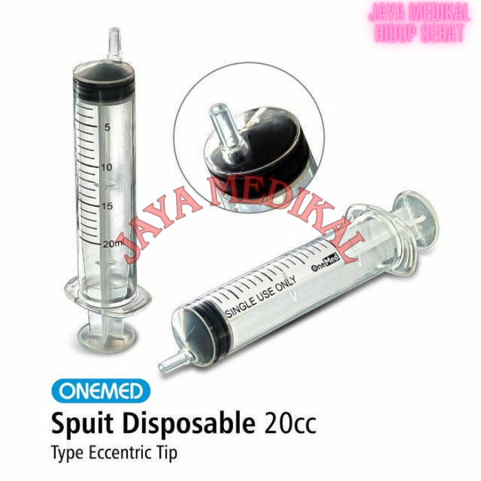 Jual Spuit 20cc OneMed Syringe 20 cc One Med Lubang Samping | Shopee Indonesia