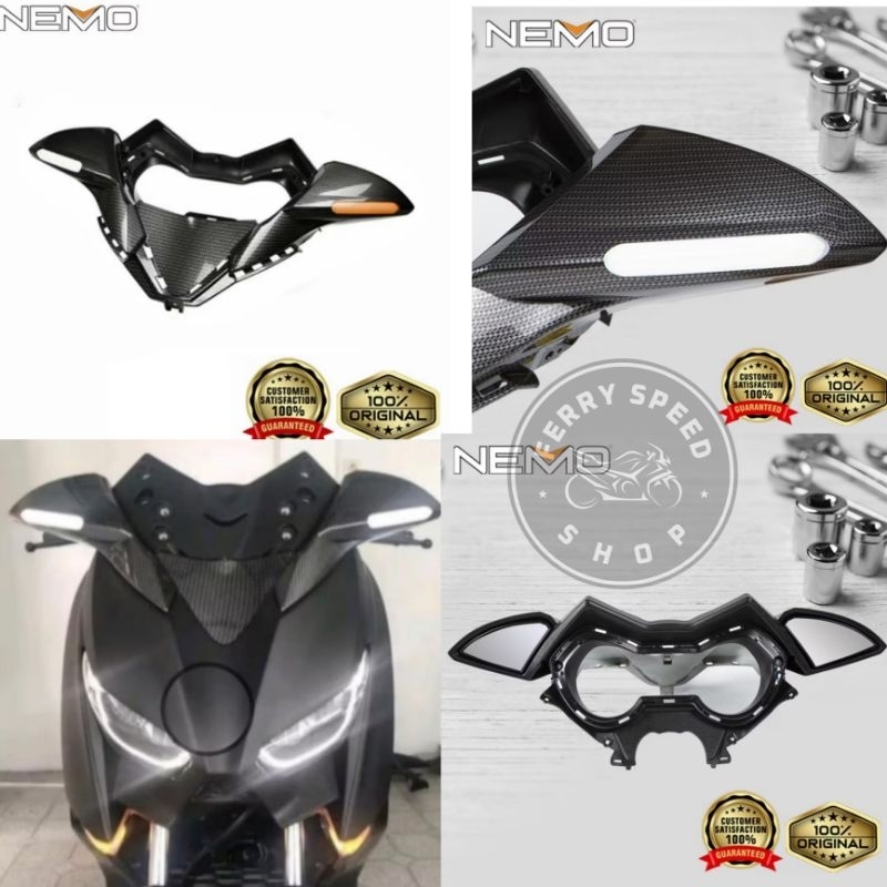 Jual Spion Body Carbon Nemo Xmax 250 old / Spion Sein Led Xmax 250 old ...