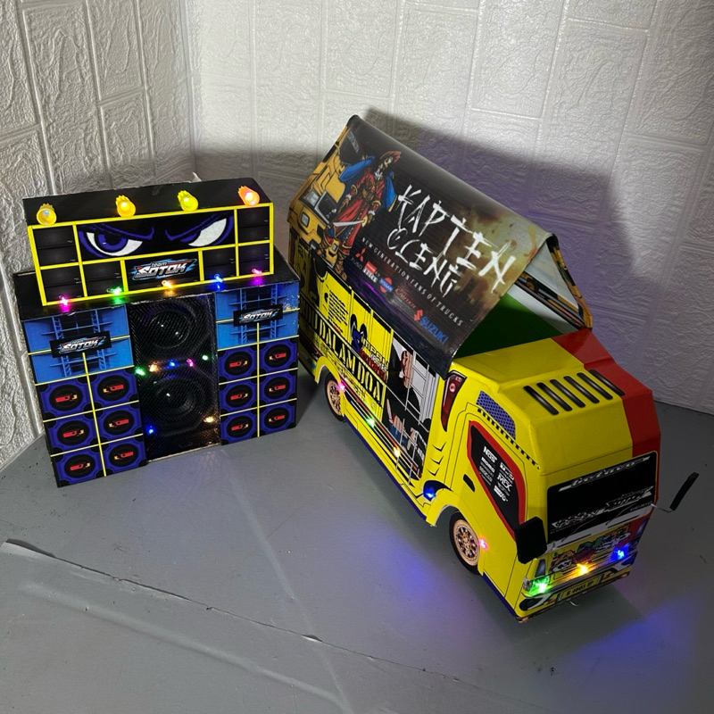 Jual Miniatur Truk Sound System Anti Gosip Sound Horeg Team Sontok Mode ...