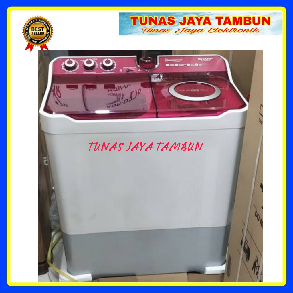 Jual MESIN CUCI SHARP EST 1290 SJ / MESIN CUCI SHARP 2 TABUNG 12KG ...