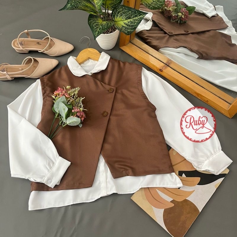 Jual Kara Vest Rompi Wanita Korean Top | Shopee Indonesia