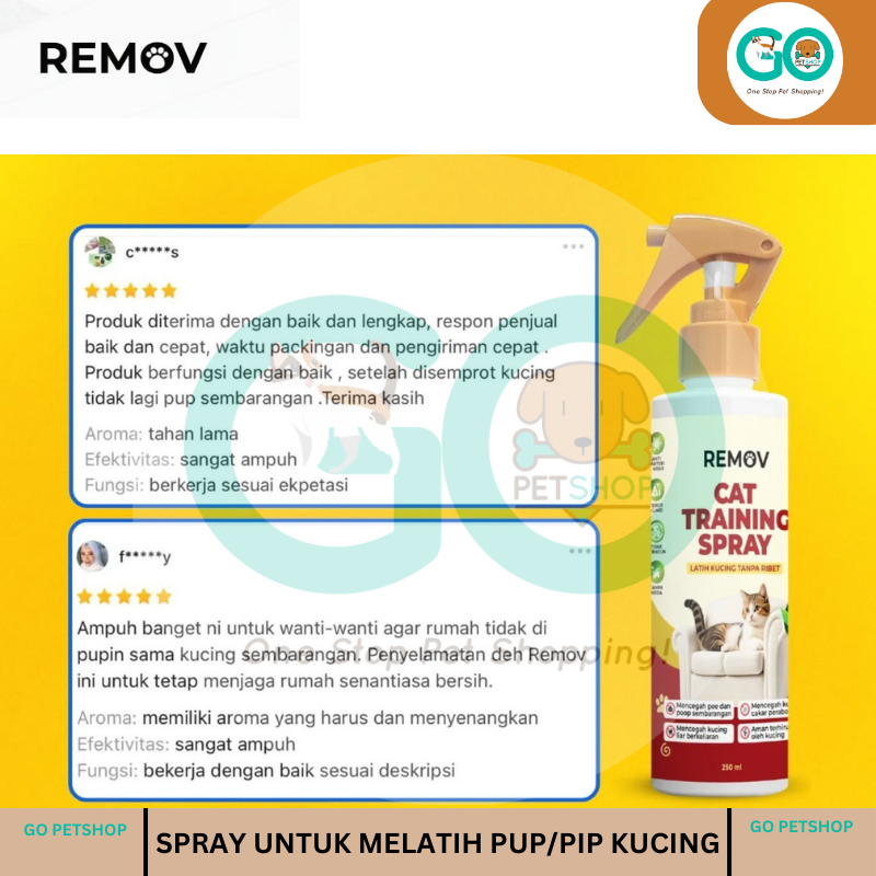 Jual Cat Training Spray 250ml - Remov Spray Pelatih Kucing Poop dan ...