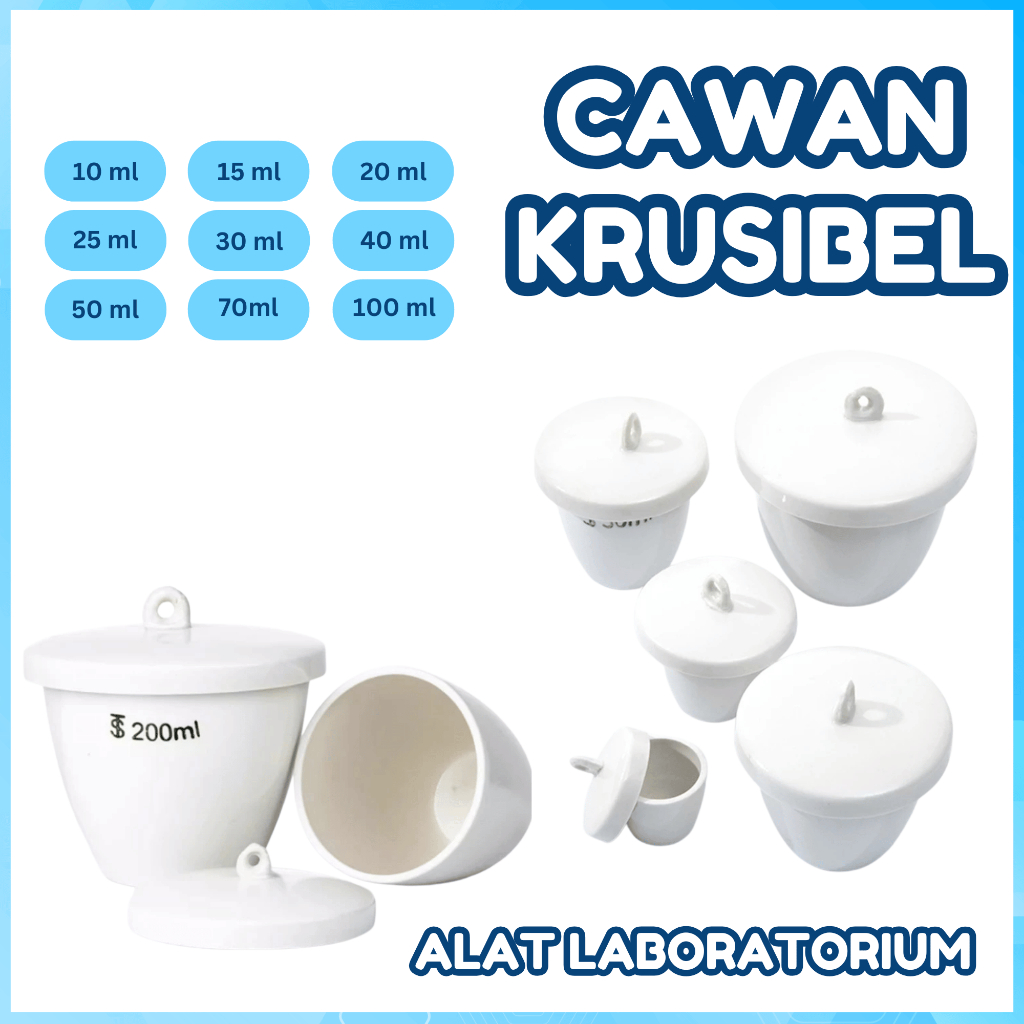 Jual CAWAN KRUSIBEL / PORCELAIN CRUCIBLE VARIANT 1 | Shopee Indonesia