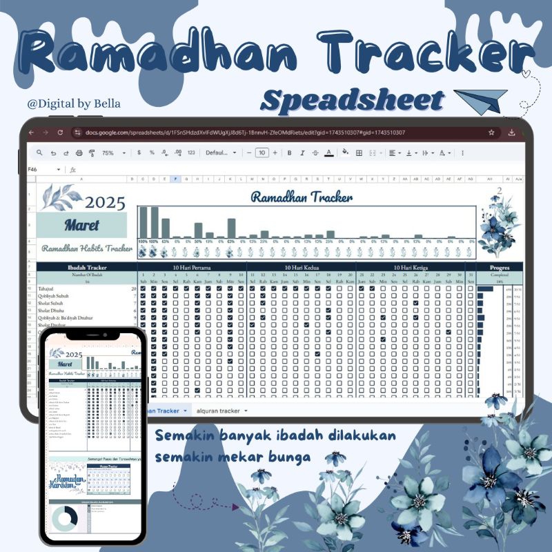 Jual Ramadhan Tracker kegiatan produktif ramadhan Alquran tracker ...