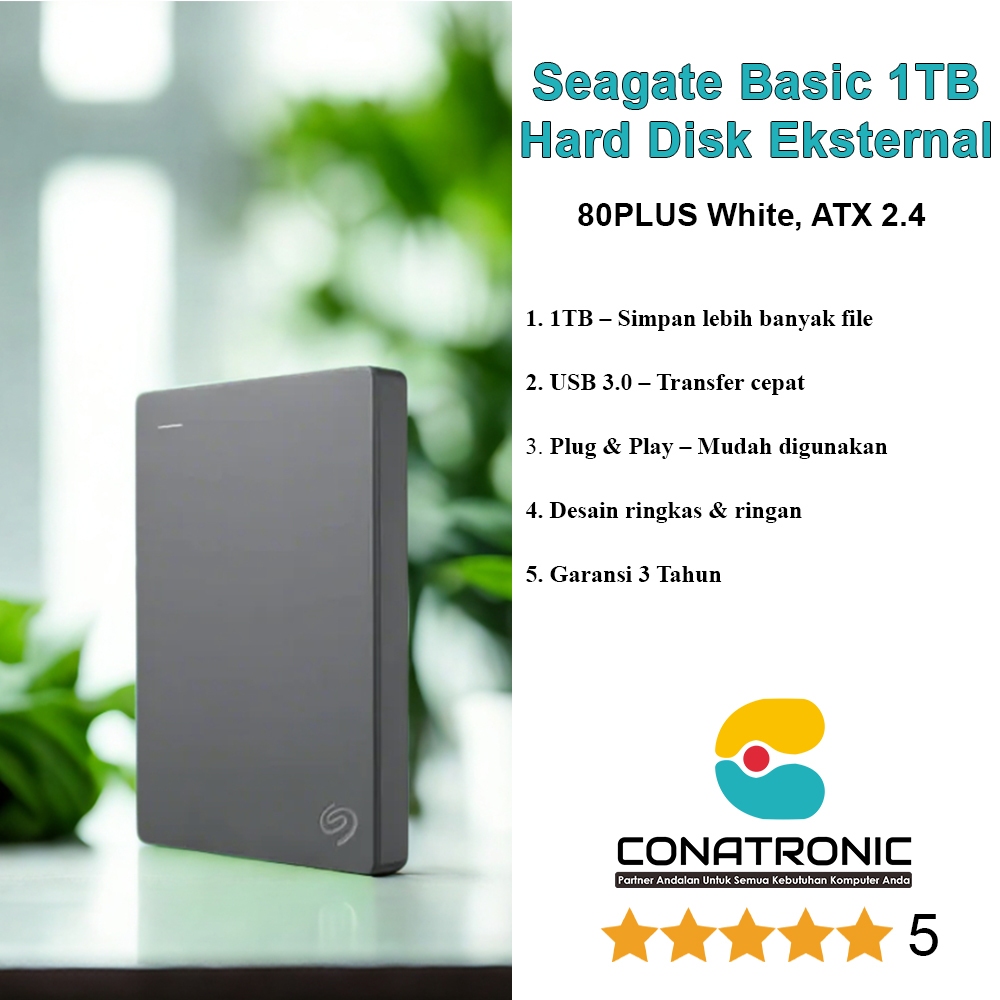 Jual Seagate Hard Disk Eksternal 1TB USB 3.0 | HDD Portable Backup untuk PC & Laptop - Garansi 3 ...