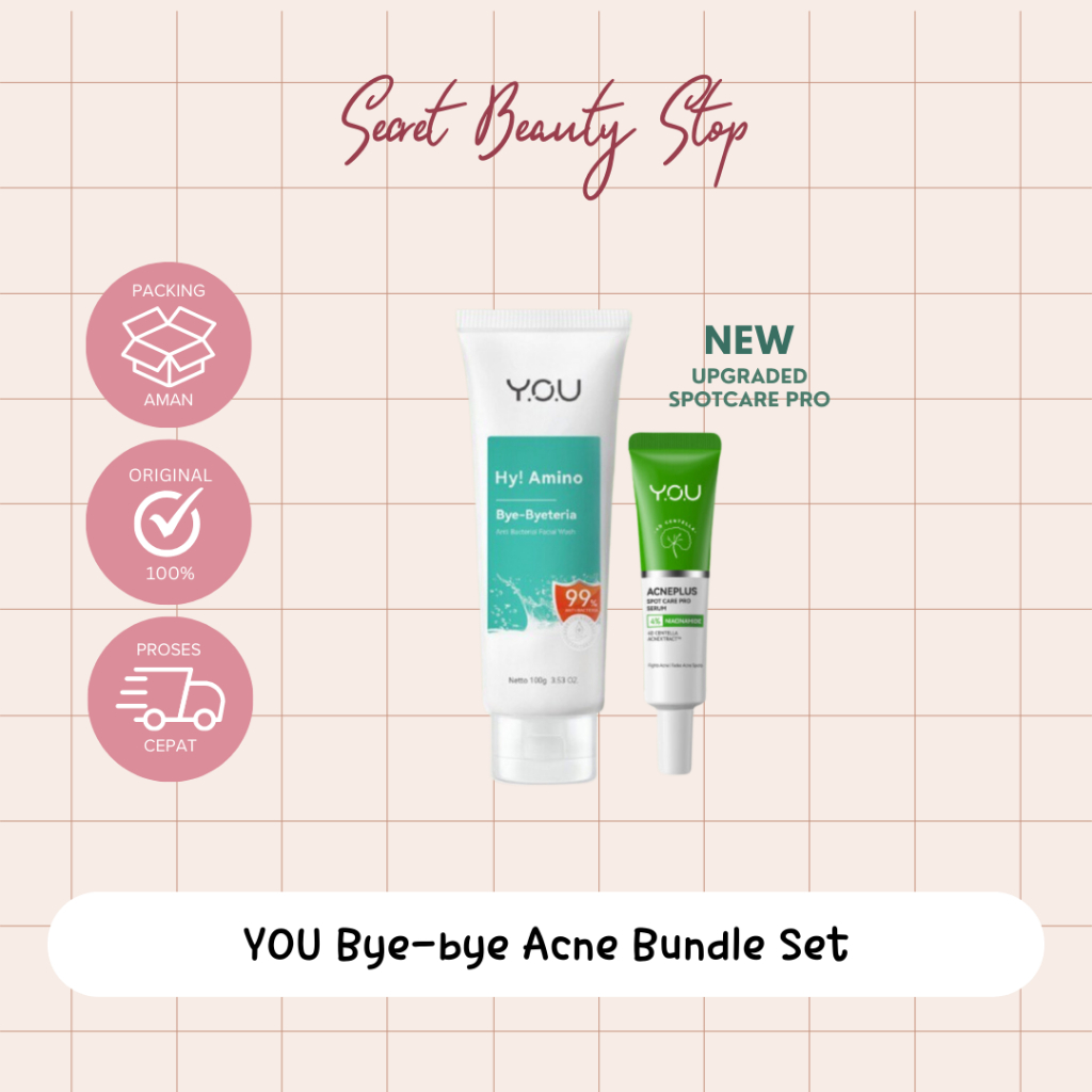 Jual SPECIAL YOU Bye-bye Acne Bundle Set, YOU Hy Amino Bye-byeteria ...