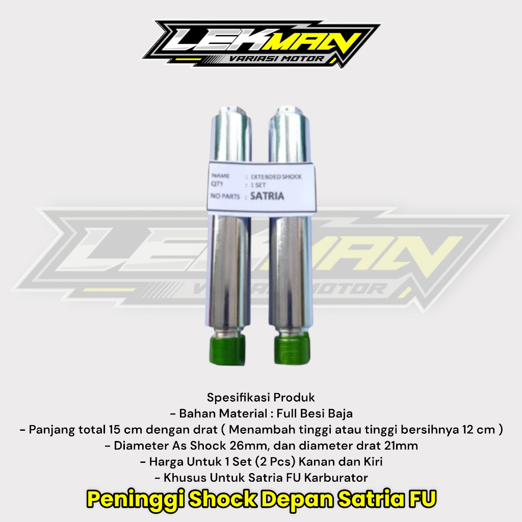 Jual Peninggi Shock Depan Satria FU Karburator Sambungan Sok Shok Skok ...