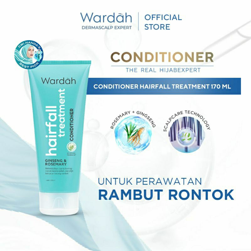 Jual Wardah Conditioner 170 ml Ginseng & Rosmary | Shopee Indonesia