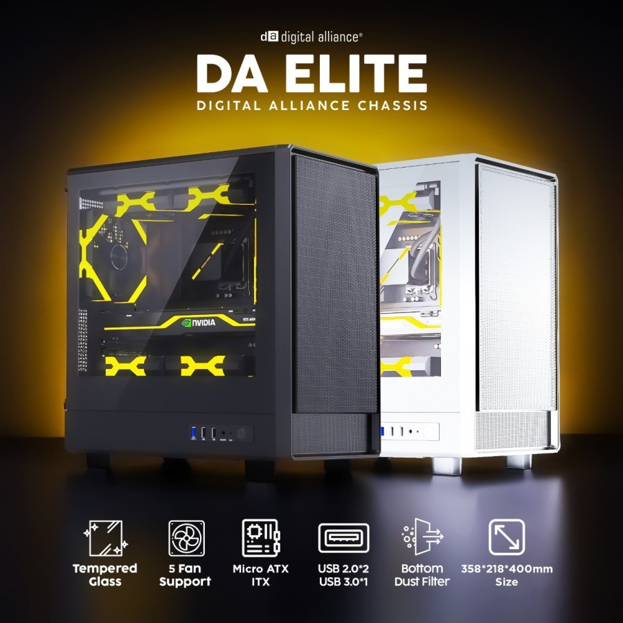 Jual CASING PC DIGITAL ALLIANCE ELITE MATX - NO FAN | Shopee Indonesia
