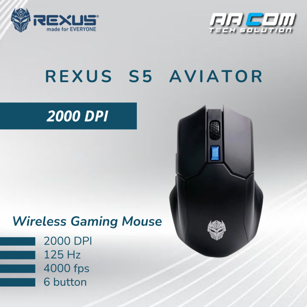 Jual MOUSE GAMING WIRELESS REXUS MOUSE GAMING XIERRA S5 AVIATOR ...