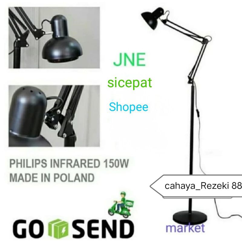 Jual Lampu Set Infrared Terapi Philips 150wat Lampu Berdiri | Shopee ...