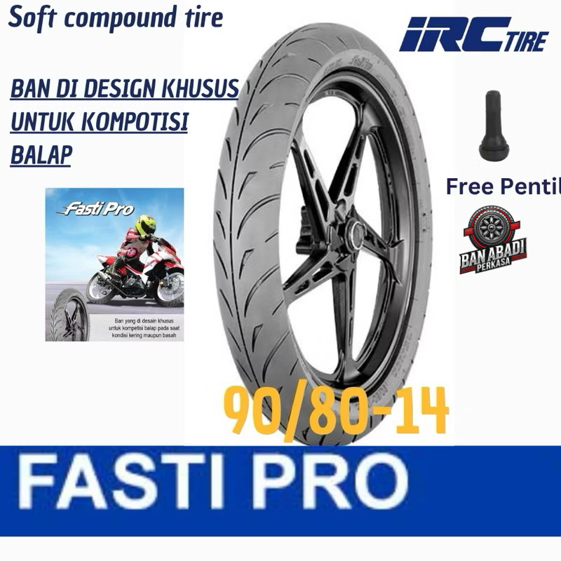 Jual Ban Motor Matic IRC FASTI PRO Soft Compound 90 80 Ring 14 Tubeless ...