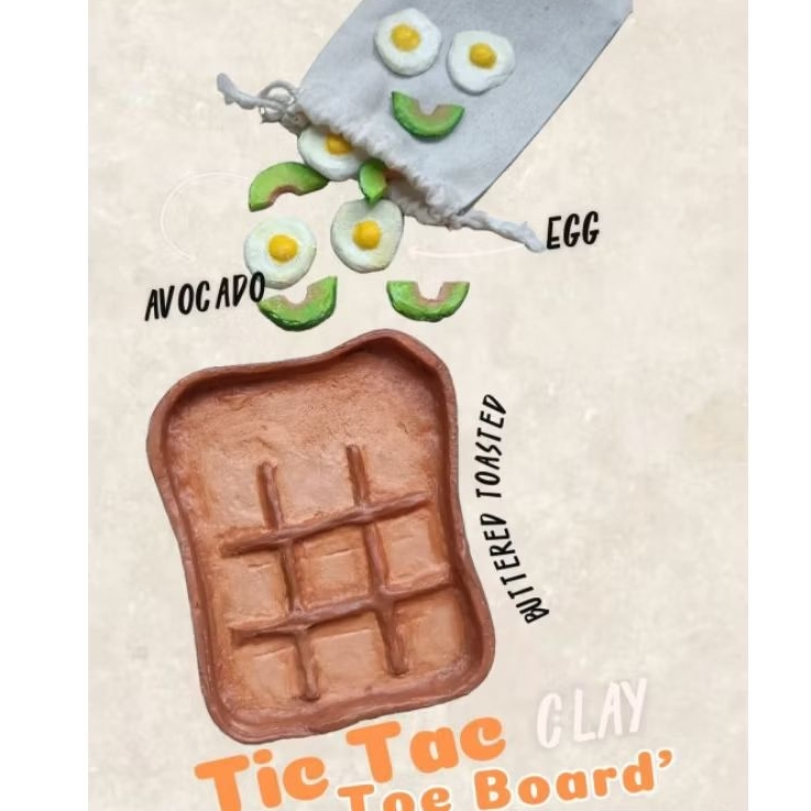 Jual Permainan tic tac toe board dari clay - Handmade / CUSTOM | Shopee ...