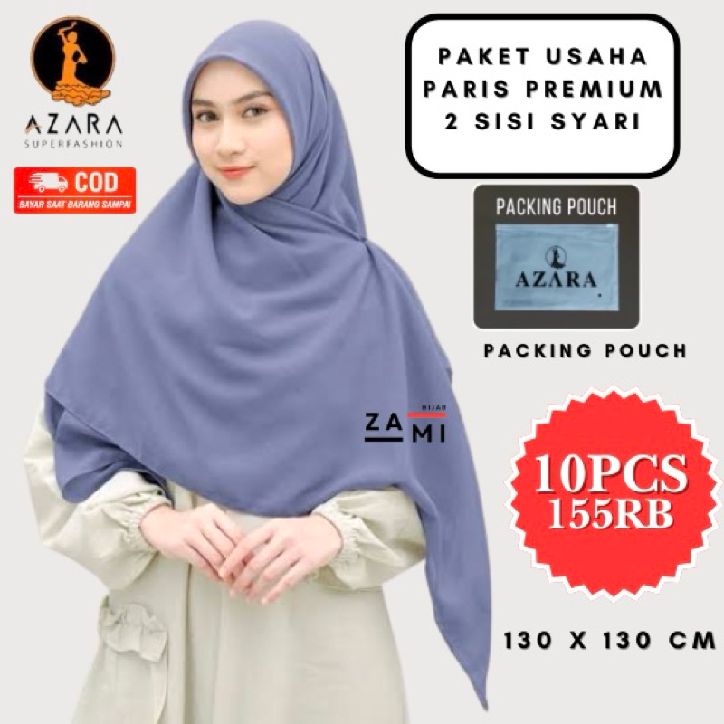 Jual AZARA PARIS SYARI 130x130 CM PACKING POUCH 5 PCS | Shopee Indonesia