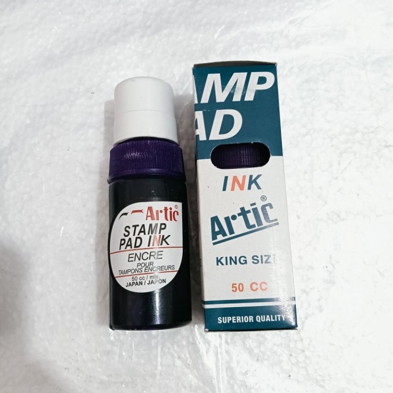 Jual INK ARTIC - Tinta Stample Cap Bantalan Manual Ungu Violet | Shopee Indonesia