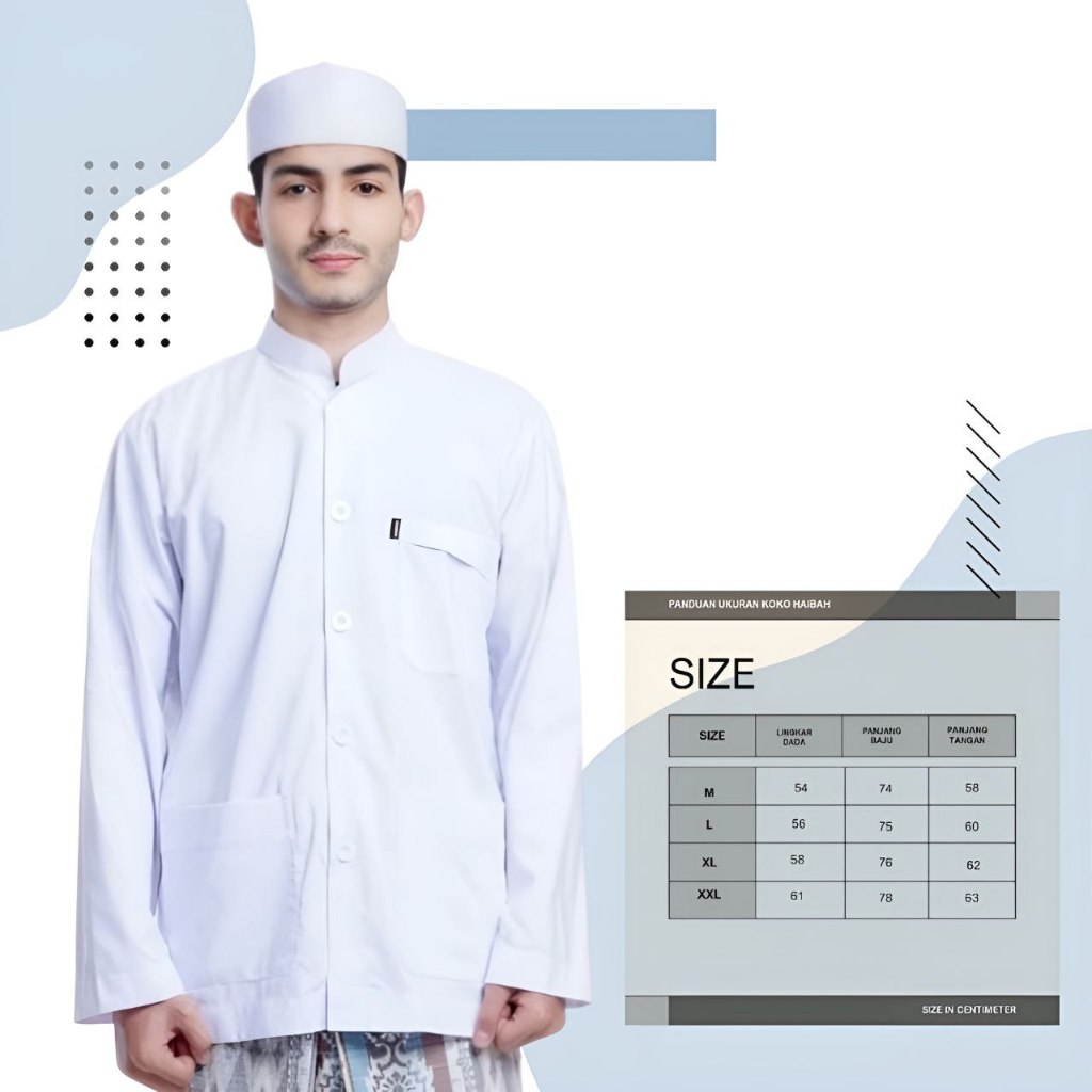 Jual Baju Koko Haibah Koko Habaib Polos Habib Model Ammu Pria Dewasa ...