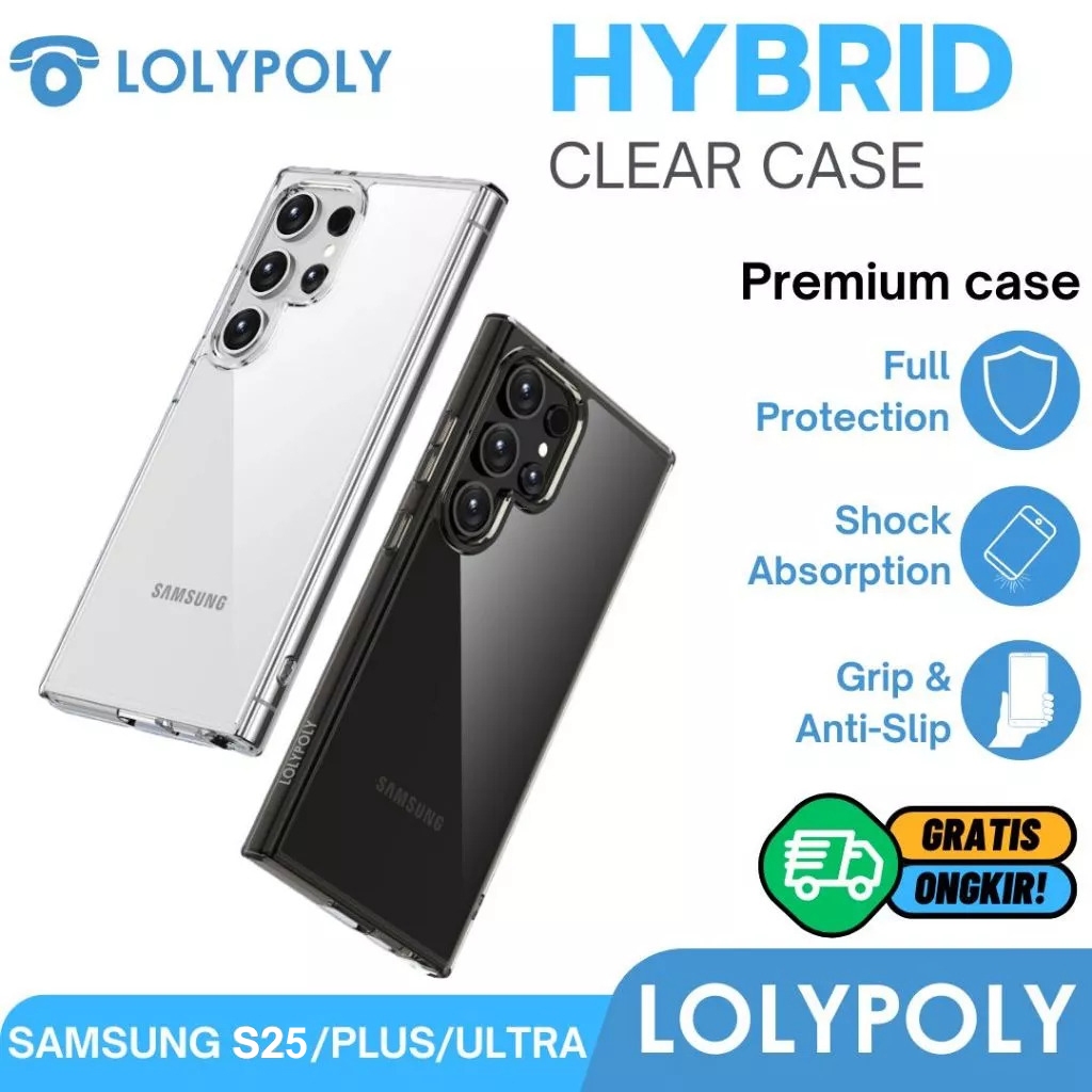 Jual LOLYPOLY Case Samsung S25 Plus Ultra Hybrid Clear Casing | Shopee ...