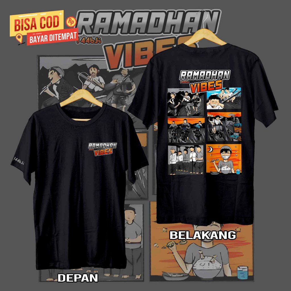 Jual [Bisa COD] Kaos Ramadhan Vibes 1446 Hijriyah | Kaos Asli | Baju Kaos Viral Ramadhan Race ...