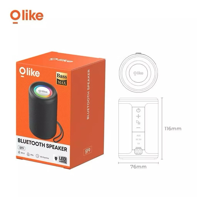 Jual Olike SF9 Speaker Portable 1200mAh Bluetooth 5.3 RGB Waterproof ...