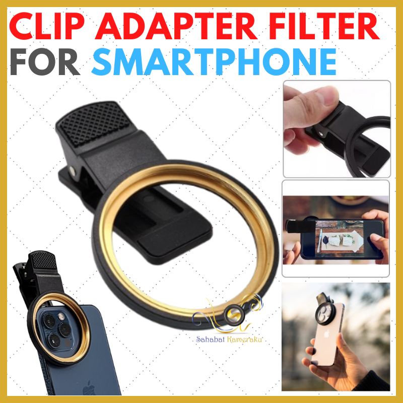 Jual Holder Clip Adapter Filter Smartphone 52mm dan 67mm - Full Hole ...