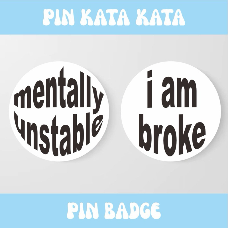 Jual PIN PENITI BADGES KATA KATA LUCU 44 MM | PIN CUSTOM | PIN QUOTE ...