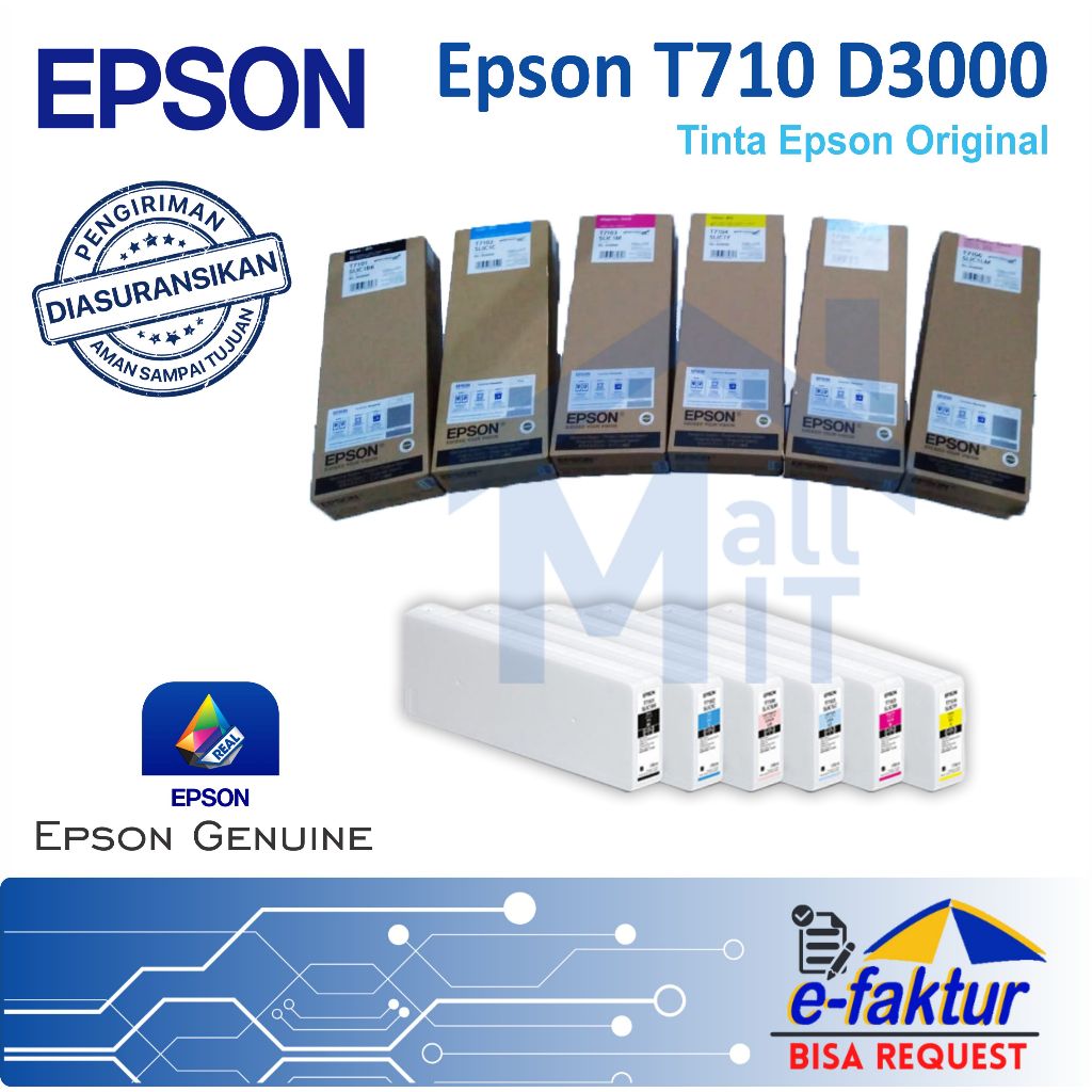 Jual MALLIT EPSON Tinta Catrdige Epson SL D3000 T710 T-710 T 710 SL ...