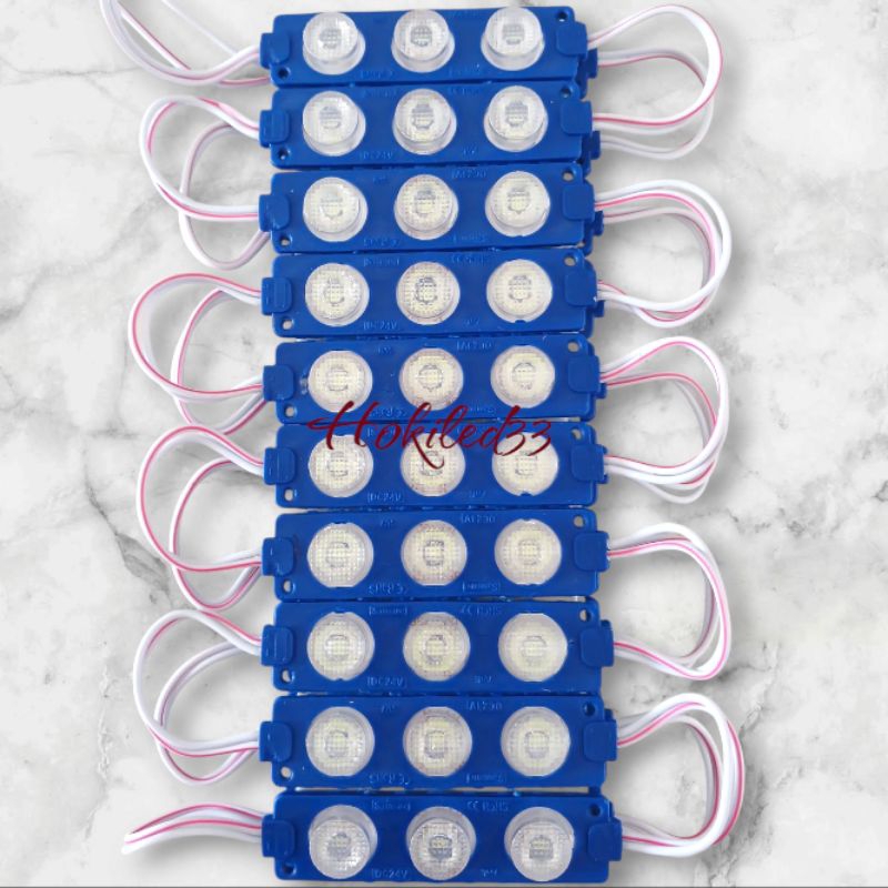 Jual LED Module 3 mata Biru Tua ( 3W 12V dan 24V) | Shopee Indonesia