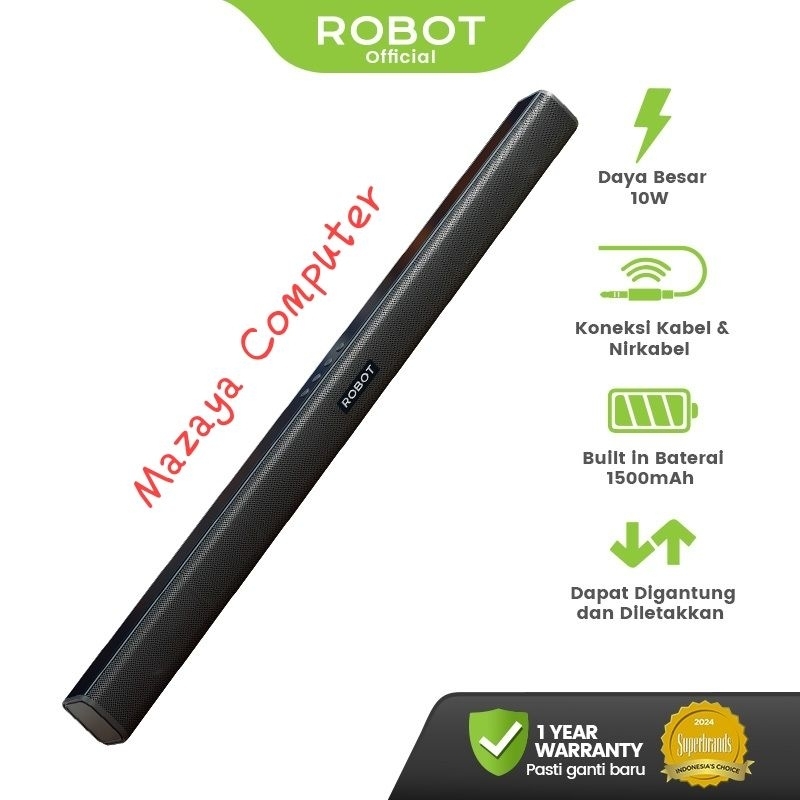 Jual ROBOT RB590 Soundbar Speaker TV Double Bass Bluetooth 5.3 AUX USB ...