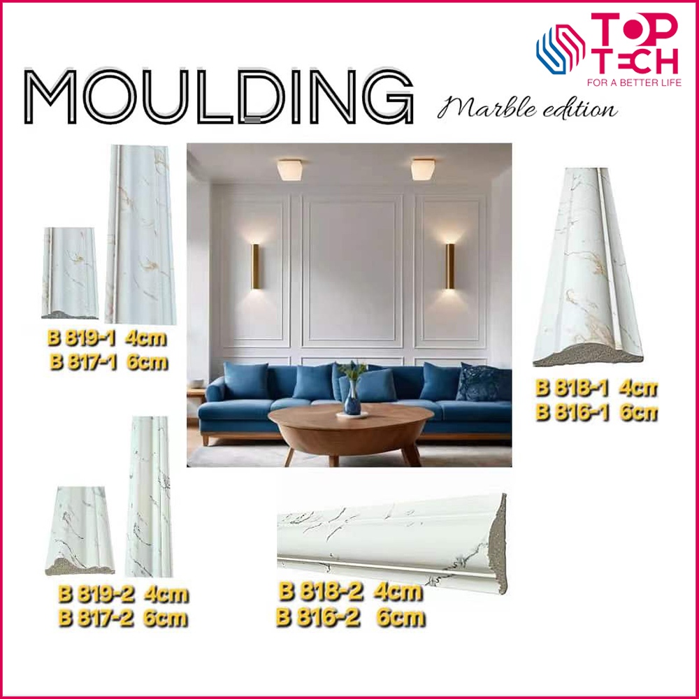 Jual Toptech - LIS List Wall Moulding PVC Motif Marble Marmer / List ...
