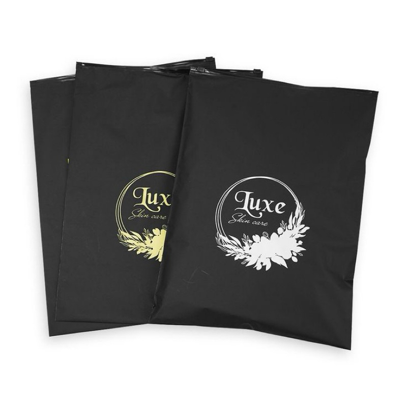 Jual Zipper bag uk 24x35 cm custom logo Storage Bag Hitam Matte Custom ...