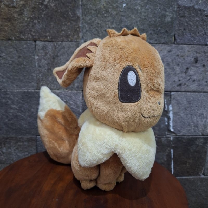Jual Boneka Eevee Pokemon Plush Anjing Coklat Duduk I Love Eeveelution ...