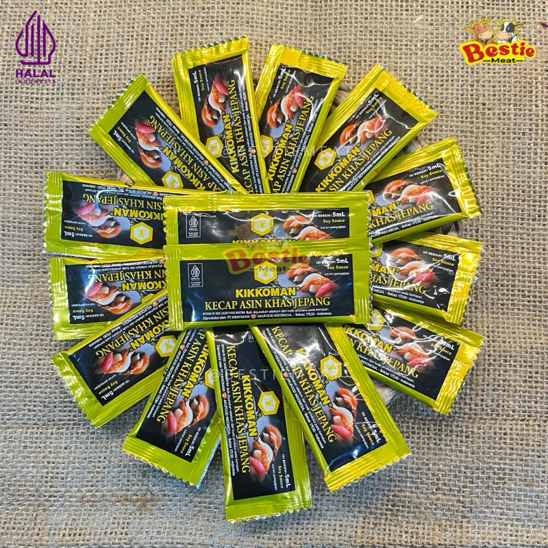 Jual Kikkoman Soy Sauce Sachet | Kecap Asin Jepang Halal ( Sachet ...
