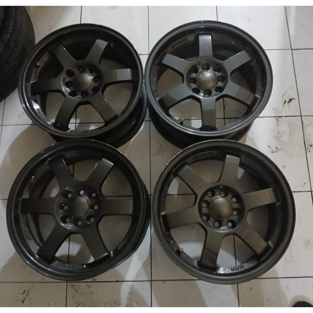 Jual Velg Second TE37 Ring 16 Lubang 4x100/114 cocok MOBILIO JAZZ SIGRA AVANZA KIJANG DLL ...