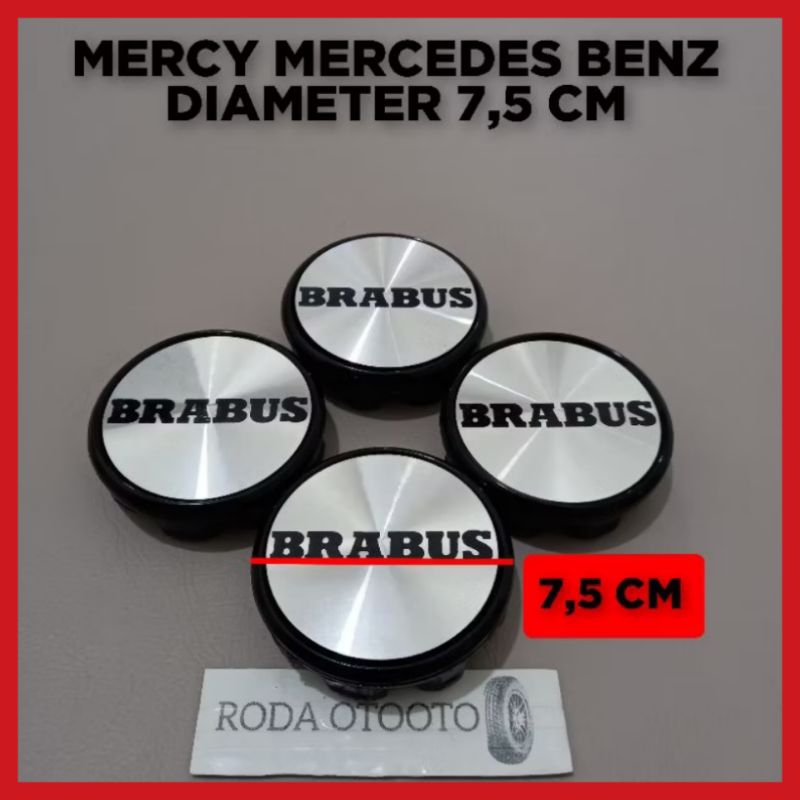 Jual dop roda tutup velg mobil MERCY MERCEDES BENZ motif BRABUS ...
