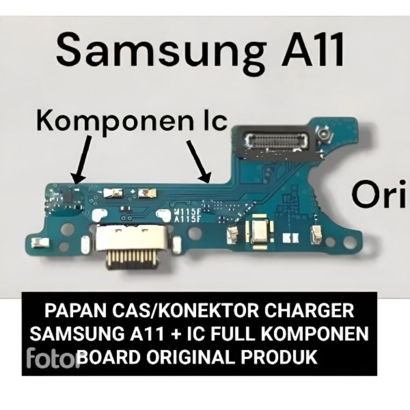 Jual PAPAN CAS/KONEKTOR CHARGER SAMSUNG A11 + iC FULL KOMPONEN BOARD ...