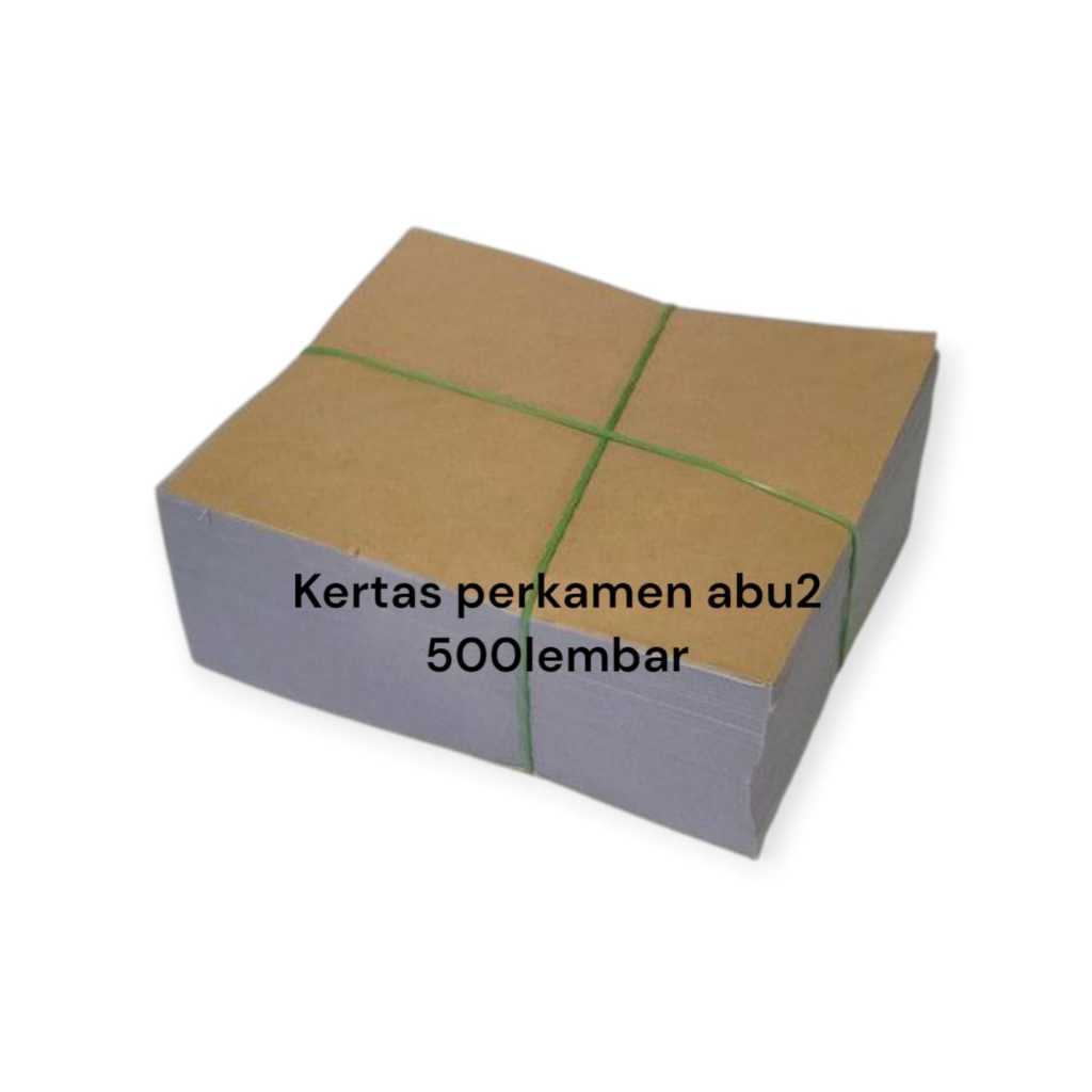 Jual Kertas perkamen abu-abu isi 500lembar/kertas puyer/perkamen | Shopee Indonesia