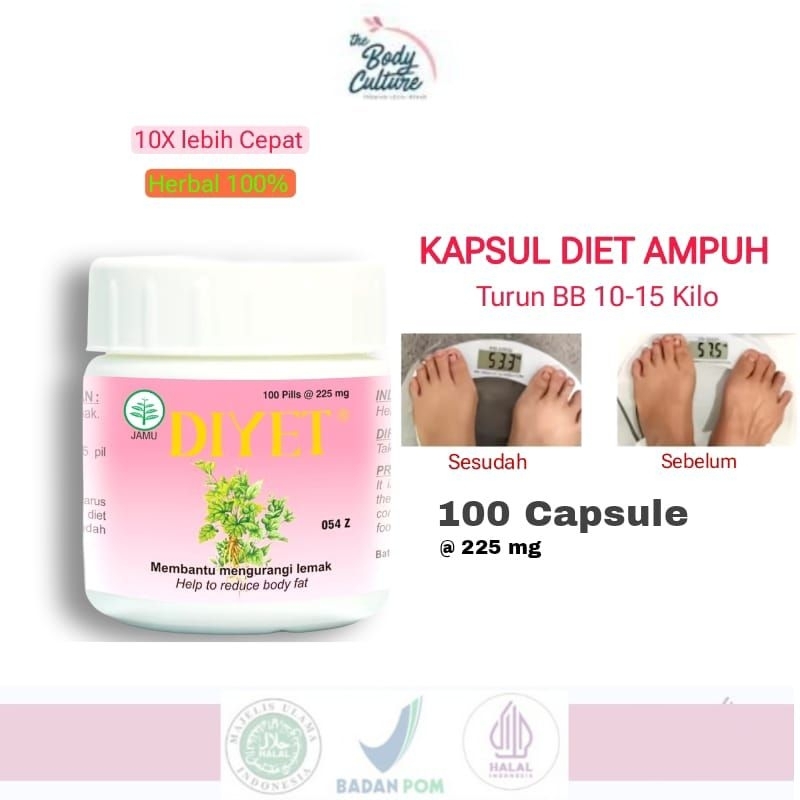 Jual Slimming Capsule Herbal Strong l isi 100 kapsul l Tanpa efek ...