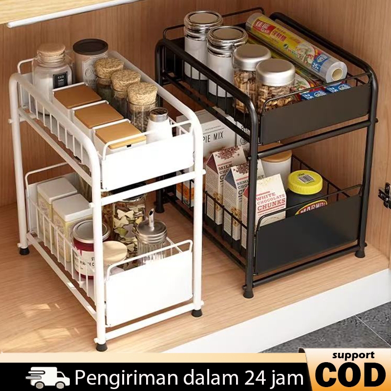 Jual Rak Tarik Kitchen Rack Rak Penyimpanan Serbaguna Rak Dapur ...